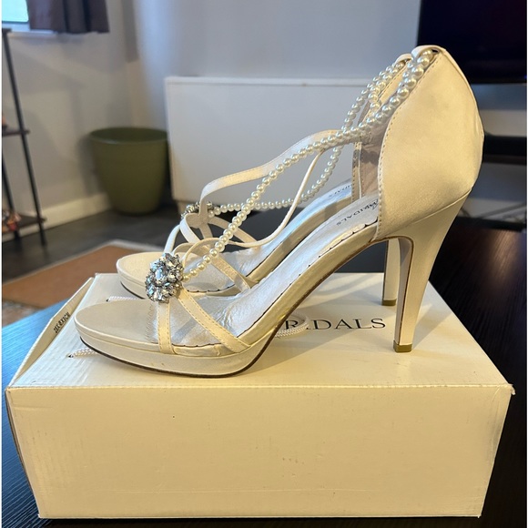 Allure Bridals | Shoes | Nib Allure Bridals Heeled Sandals | Poshmark